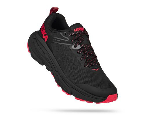 HOKA Women's Challenger Atr 6 Gore-Tex Trail Running Shoes in Black/Black