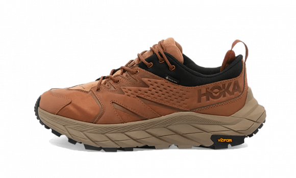 HOKA Men's Anacapa Low Gore-Tex Hiking Shoes in Tiger's Eye/Black