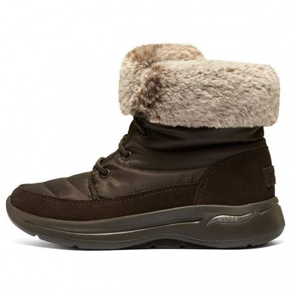 (WMNS) Skechers Go Walk Arch Fit 'Brown'
