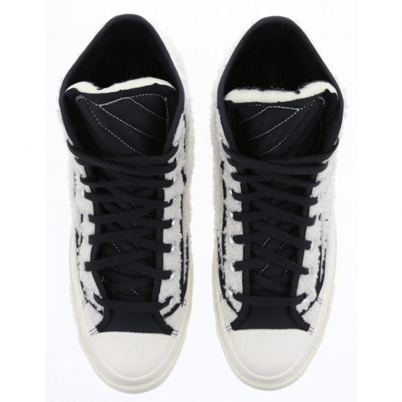 Converse White & Black Sherpa Chuck 70 Varsity Sneakers