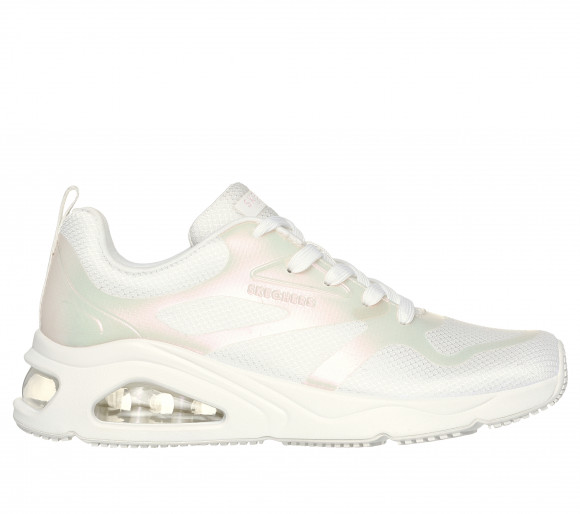 Skechers Women's Tres-Air Uno - Shimmer N' Glow Sneaker in White