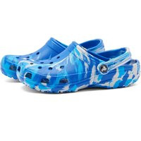 Crocs Classic Marbled Clog in Blue Bolt/Multi