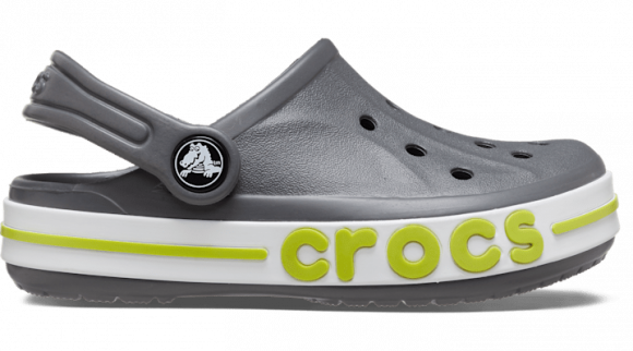 Crocs Bayaband Clogs Kids Slate Grey / Lime Punch