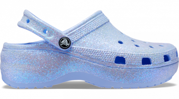 Crocs | Women | Classic Platform Glitter | Clogs | Moon Jelly