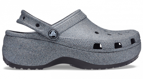 Crocs Classic Platform Glitter Clogs Women Black