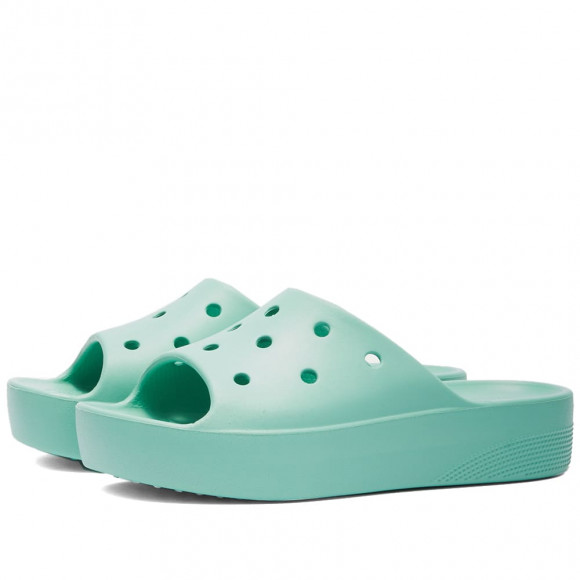 Crocs Classic Platform Slide Jade Stone