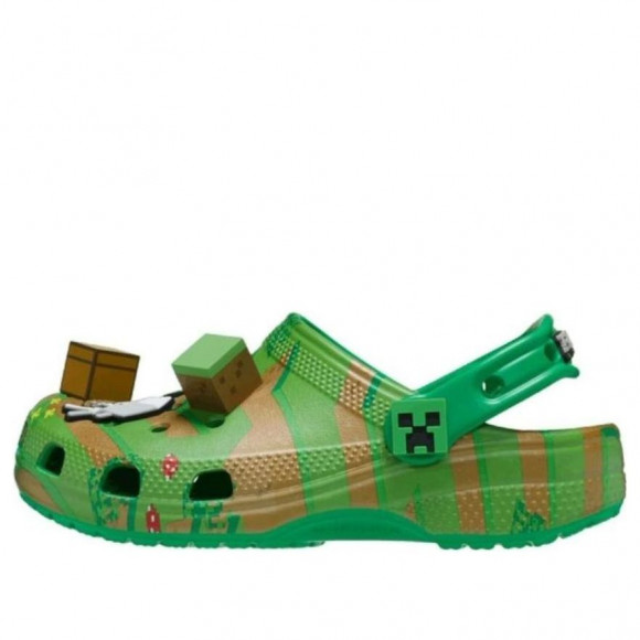 (GS) Crocs x Minecraft Elevated Lightweight Clog 'Green'