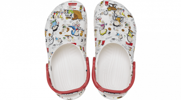 Crocs Peanuts Classic Clogs Kids White / Multi