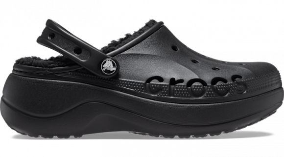 Crocs | Women | Baya Platform Lined | Clogs | Black