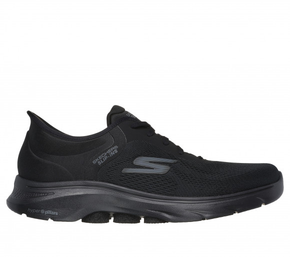 Skechers Men's Slip-ins: GO WALK 7 - Valin Sneaker in Black | Textile ...