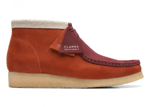 Clarks Originals Wallabee Boot Dark Orange Combination