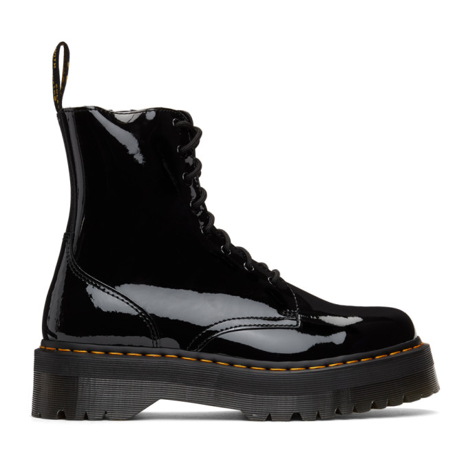 Dr. Martens Black Patent Jadon Platform Boots