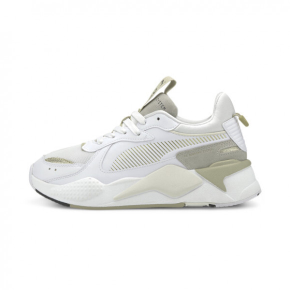 PUMA RS-X Mono Metal Women's Sneakers in White/Team Gold