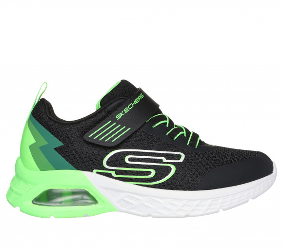 Skechers Boy's Microspec Max II - Vodrox Sneaker in Black/Lime
