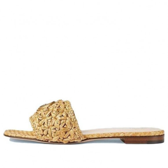 (WMNS) Gucci Double G Slide Sandal 'Woven Raffia'