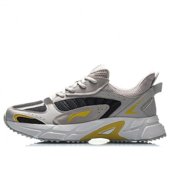 Li-Ning Running GRAYYELLOW Marathon Running Shoes ARLQ009-4