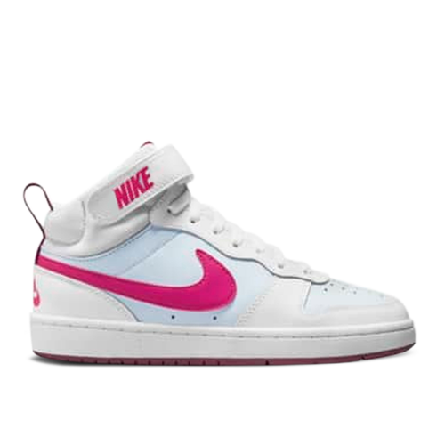 Nike Court Borough Mid 2 GS 'White Sangria Pink Prime'