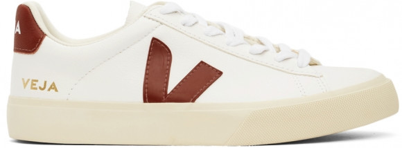 Veja White & Red Campo Chromefree Sneakers