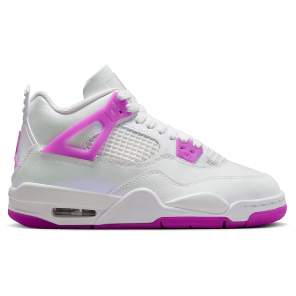 Air Jordan 4 Retro Edge GS White/Hyper Violet