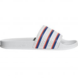 adidas Adilette Ftw White/ Blue/ Solar Red