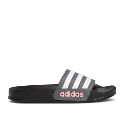 adidas Adilette Shower Slide J 'Black Grey'