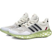 Adidas Men's Ultraboost Web DNA Sneakers in Core White/Carbon/Orbit Green
