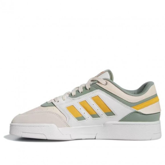 adidas Originals Drop Step Low Shoes 'Crystal White Yellow Silver Green'