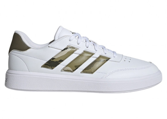 adidas Courtblock Cloud White Olive Strata Shadow Olive