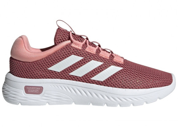 adidas Cloudfoam Comfy Preloved Crimson Cloud White Semi Pink Spark ...