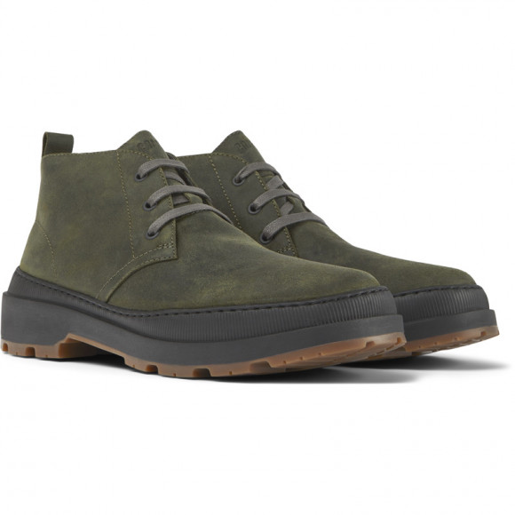 Camper Brutus Trek - Ankle Boots For Men - Green, Suede