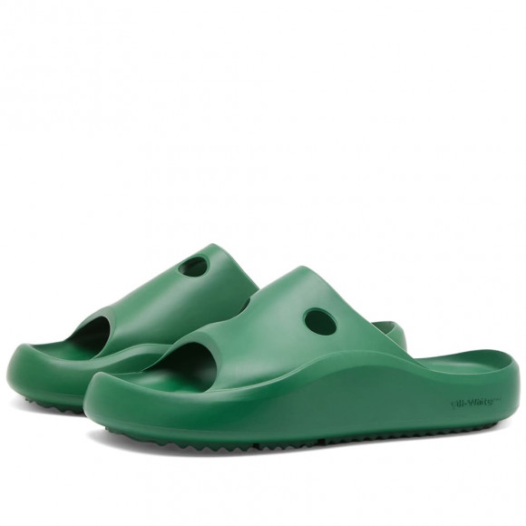 Off-White Meteor Rubber Slider Green