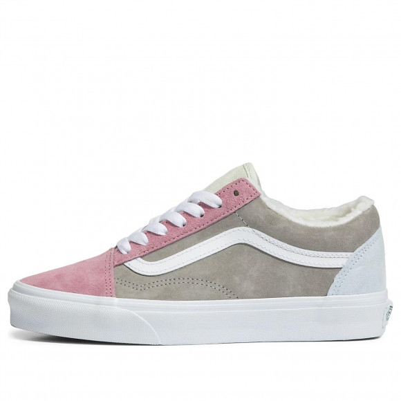 Vans Old Skool Sherpa GRAY/PINK Skate Shoes VN0005UAMUL
