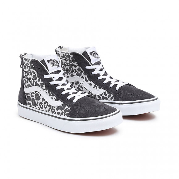 VANS Youth Sk8-hi Shoes (8-14 Years) (snow Leopard Asphalt) Youth Black