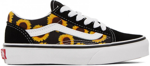 Vans Kids Black & Yellow Old Skool Little Kids Sneakers