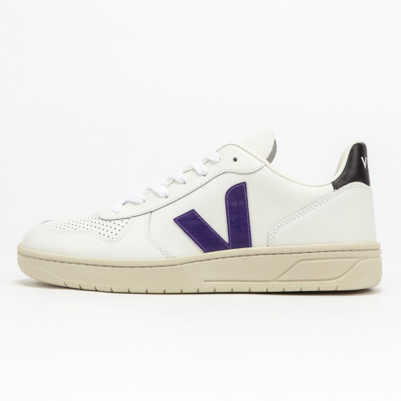 Veja V-10 Leather Extra White/ Purple/ Black
