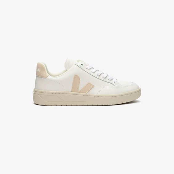Veja V-12 Leather Sneaker White/Light Blue